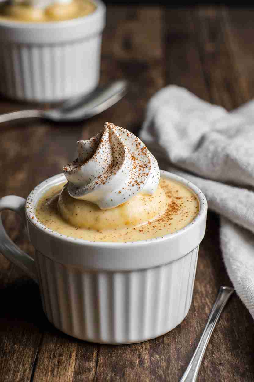Pudding with Egg and Cornstarch Recipe