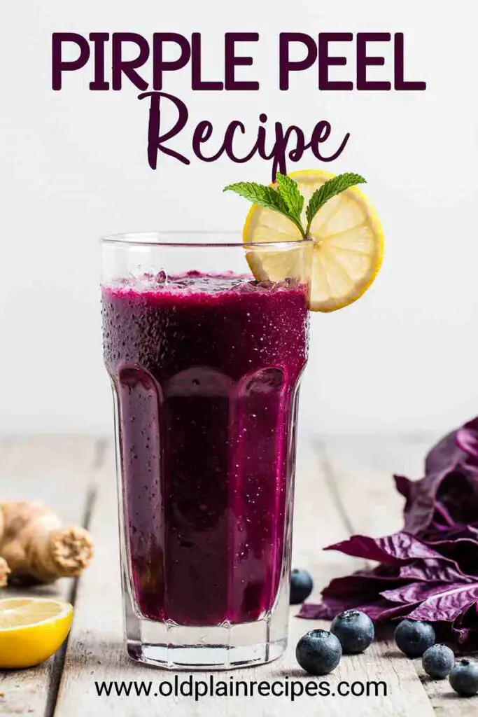 Purple Peel Recipe | Natural Remedies - Drink Weight Loss