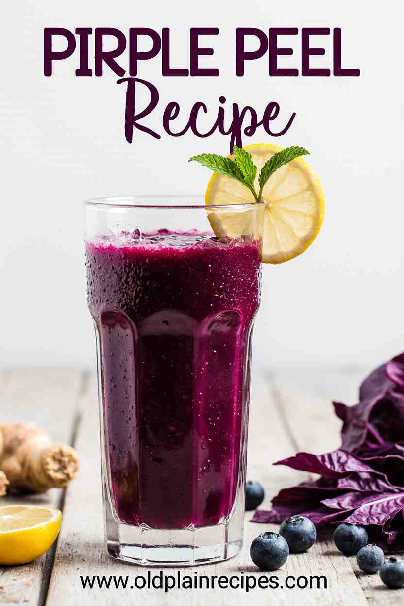 Purple Peel Recipe | Natural Remedies - Drink Weight Loss