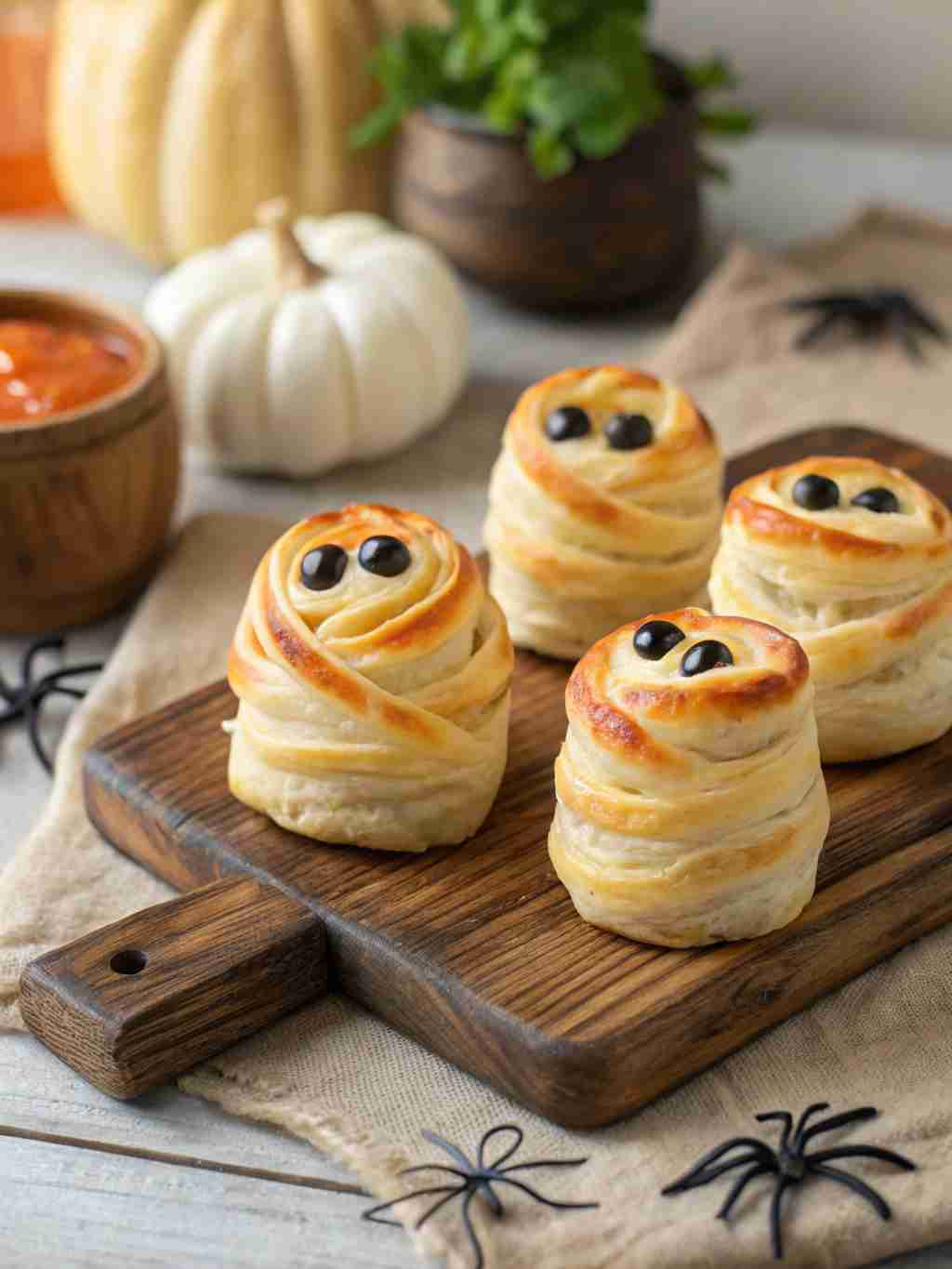 Baked Cheese Mummies – Easy Halloween Appetizer Recipe