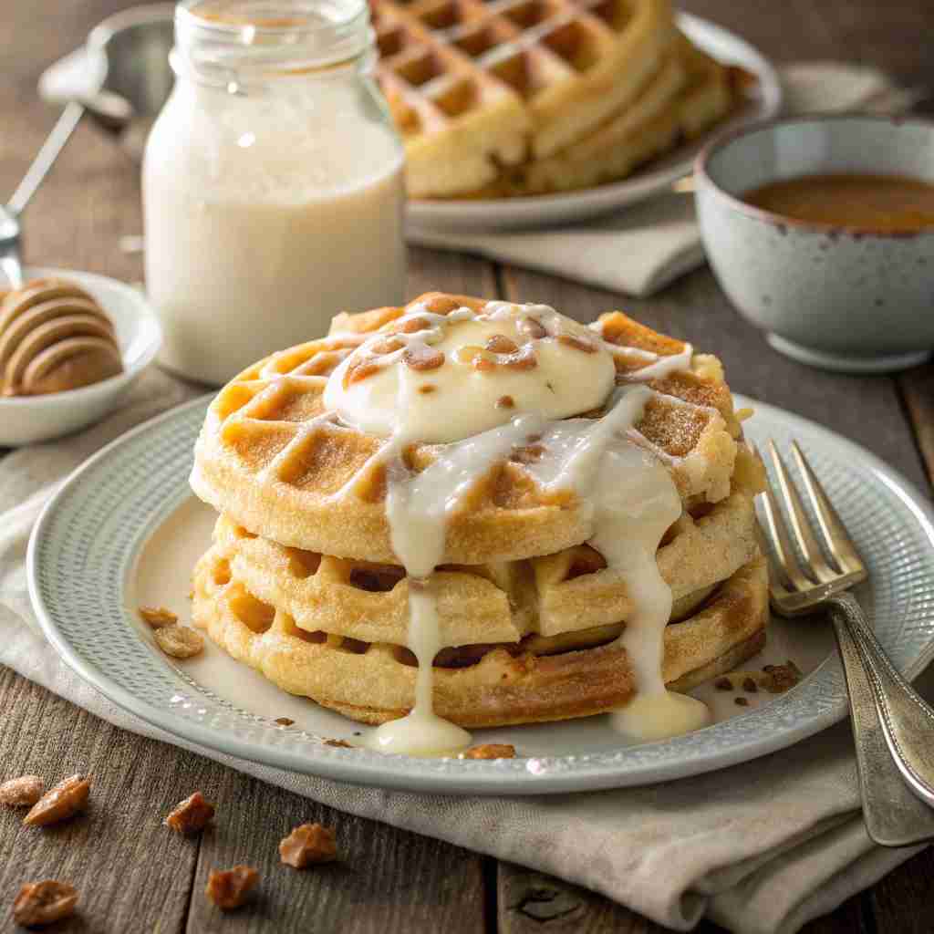 Mennonite Waffles with White Sauce Recipe
