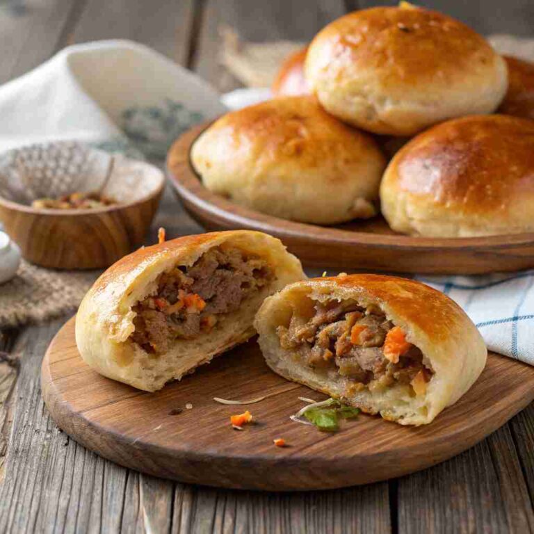 Mennonite Piroshki Recipe | Traditional Savory Meat & Cabbage Pockets
