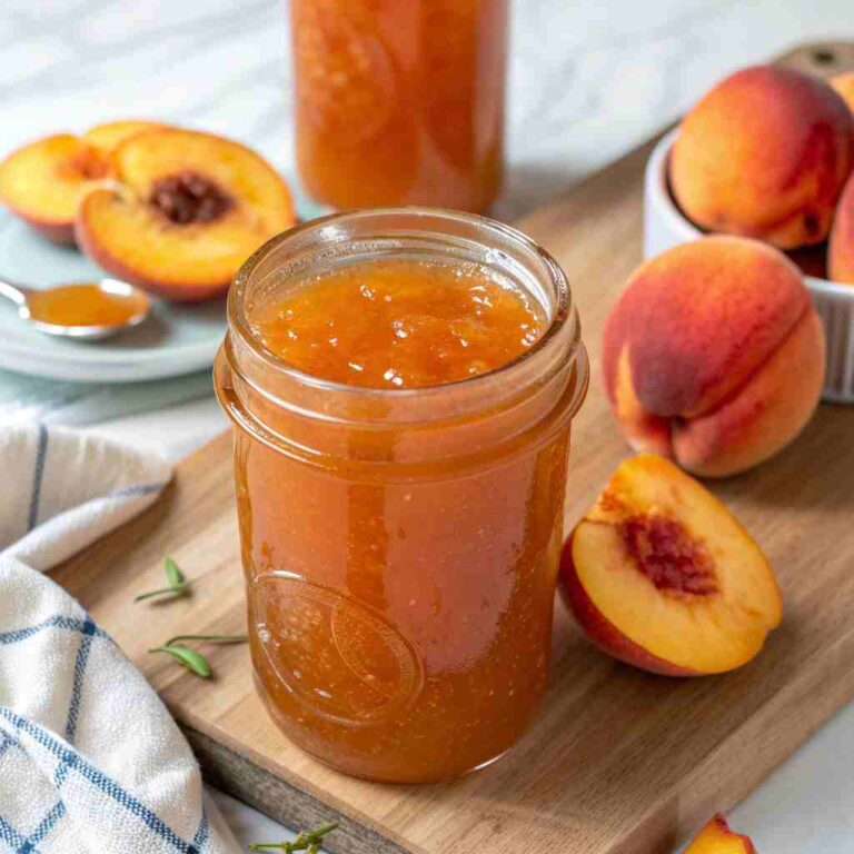 Easy Sweet Peach Syrup - Liquid Summer Sunshine