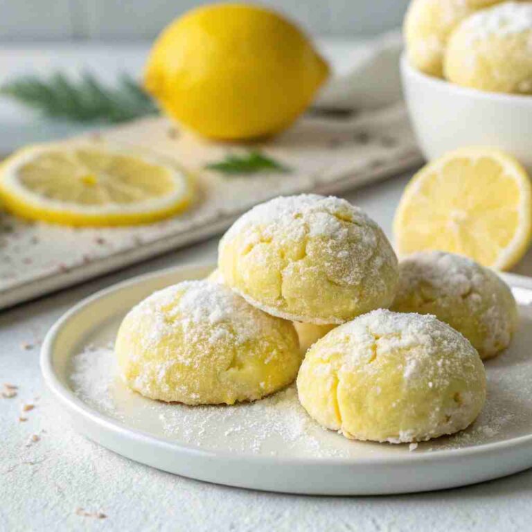 Lemon Cream Snowball Cookies - Citrus Holiday Treats