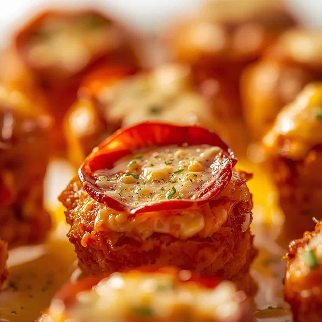 Cheesy Keto Pepperoni Bites