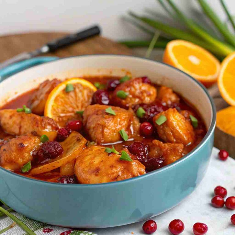 Cranberry Orange Chicken - Sweet Citrus Glazed Recipe