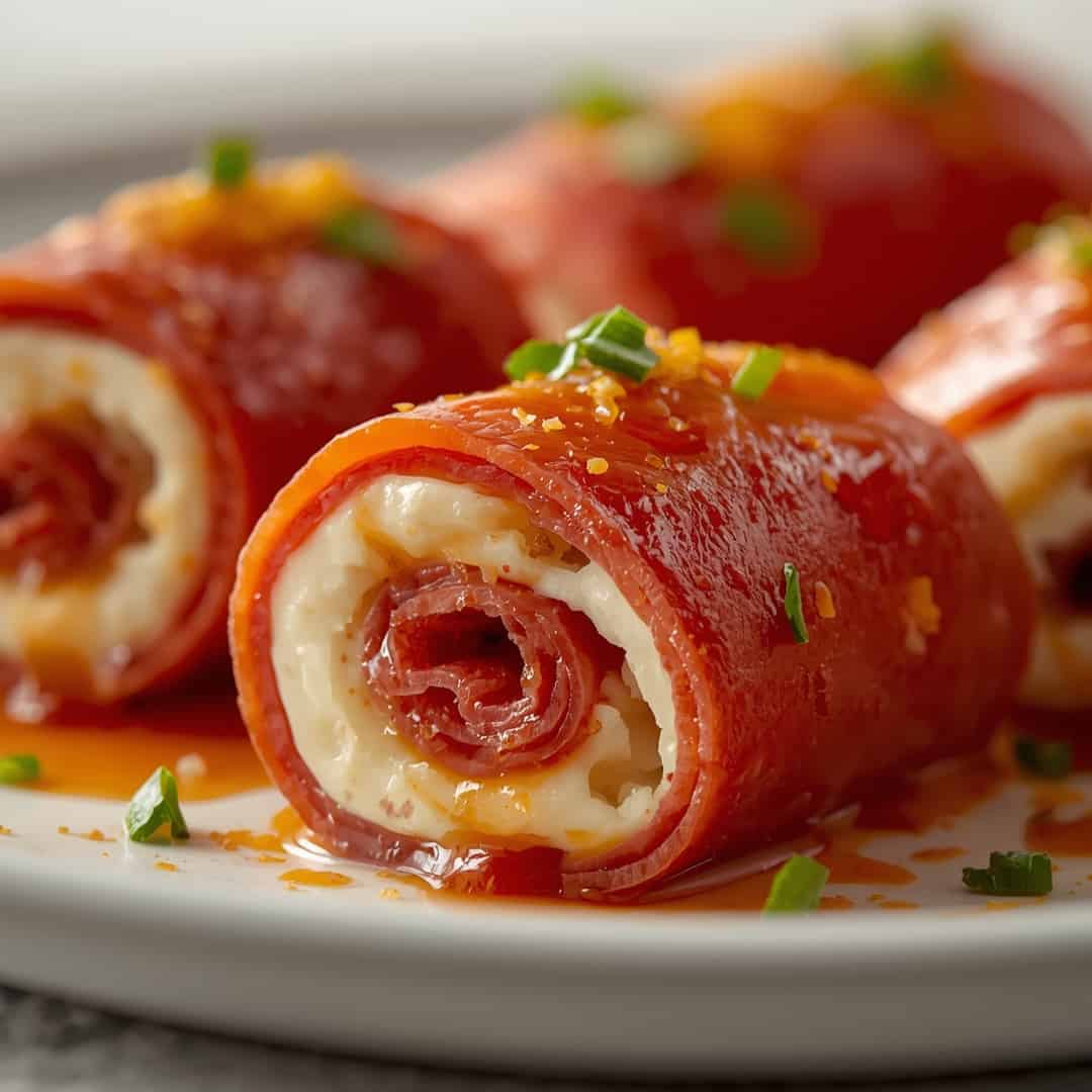 Cream Cheese Salami Roll Ups
