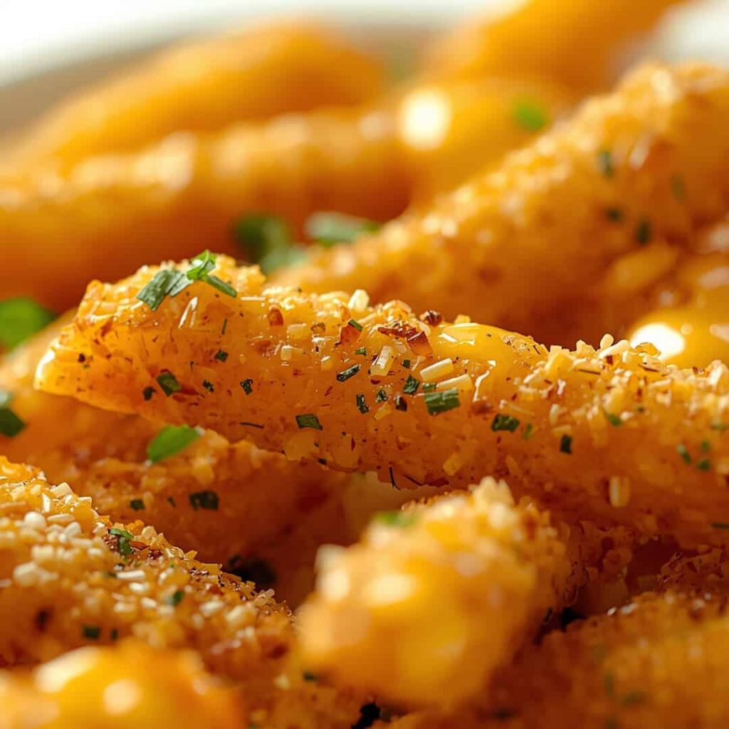 Crispy Cheddar Pickle Fries