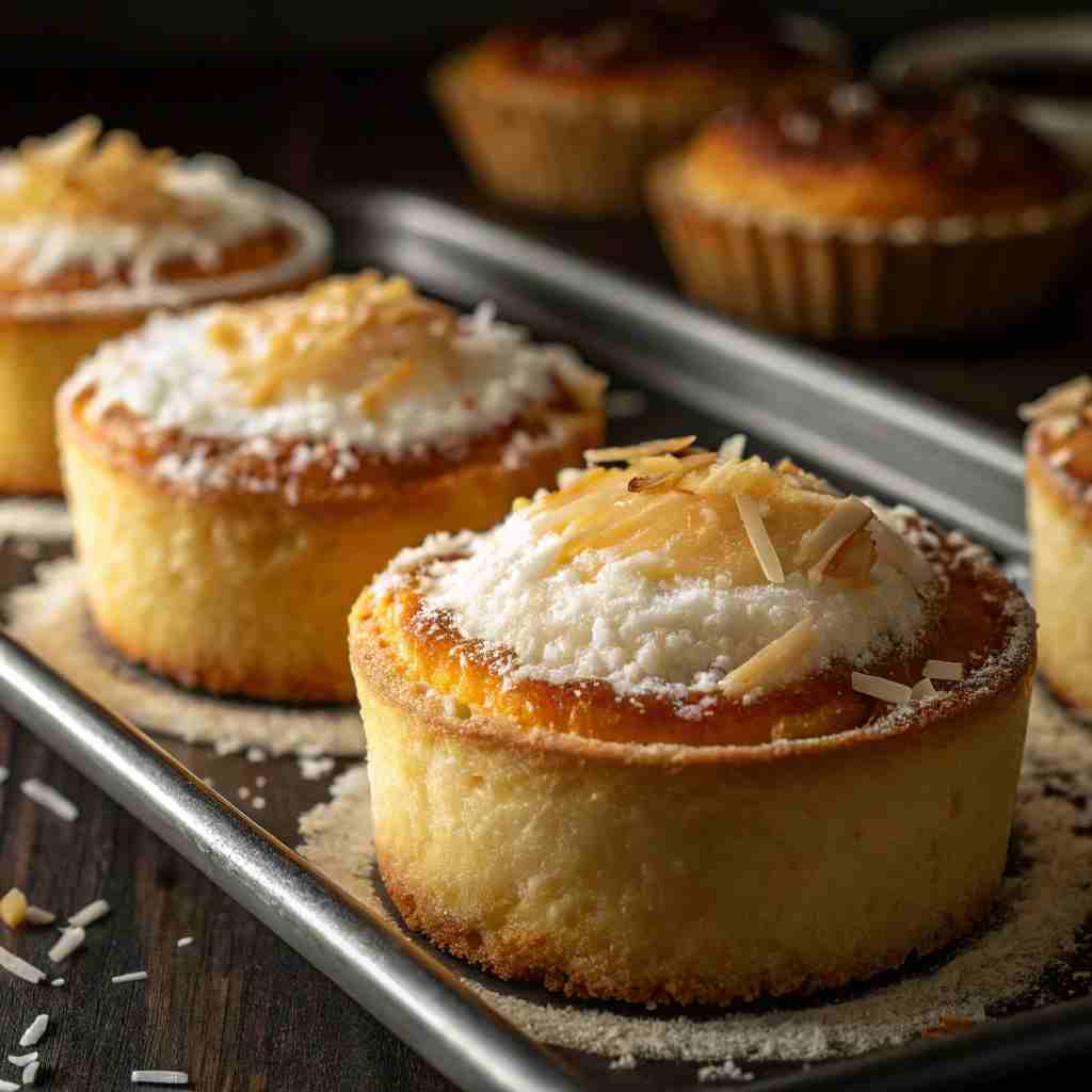 Portuguese Coconut Cakes - Bolo de Coco Recipe