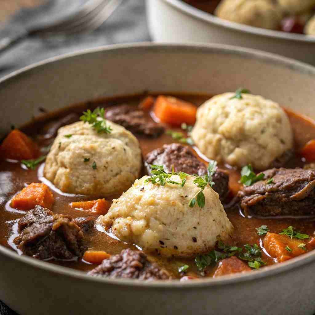 Slow Cooker Beef Stew with Dumplings - Complete Comfort Meal