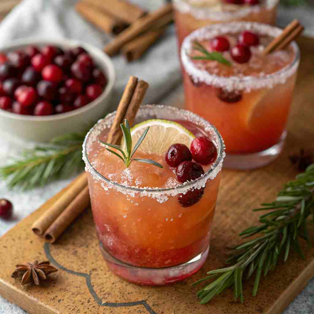 Spiced Christmas Mockarita - Non-Alcoholic Cocktail