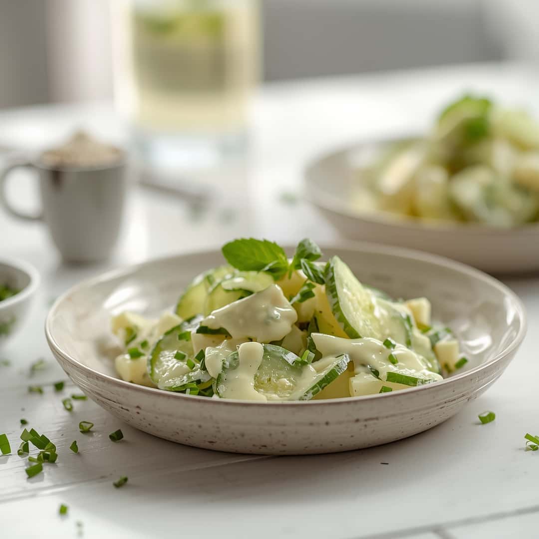 Creamy Dilled Cucumber Salad