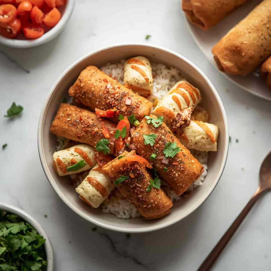 Easy High Protein Egg Roll Bowl