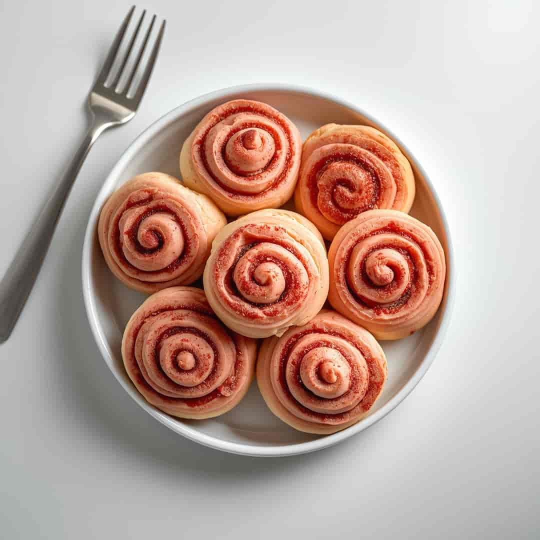 Pink Cinnamon Rolls