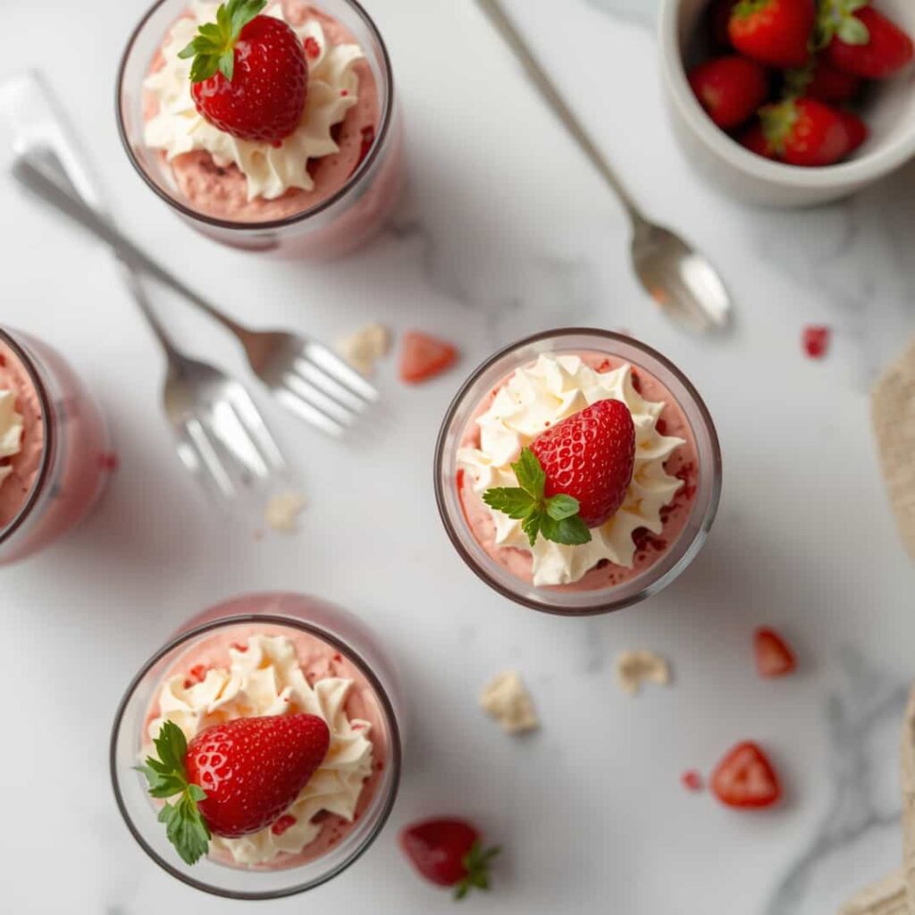 Red Velvet Cheesecake Trifles