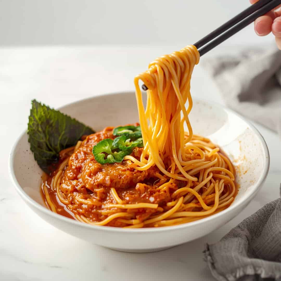 Vegan Saucy Ramen Noodles