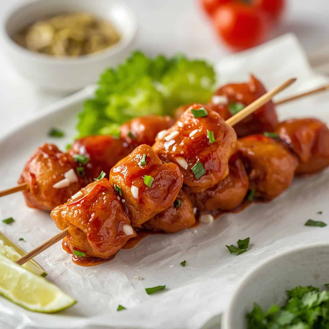 Bang Bang Chicken Skewers