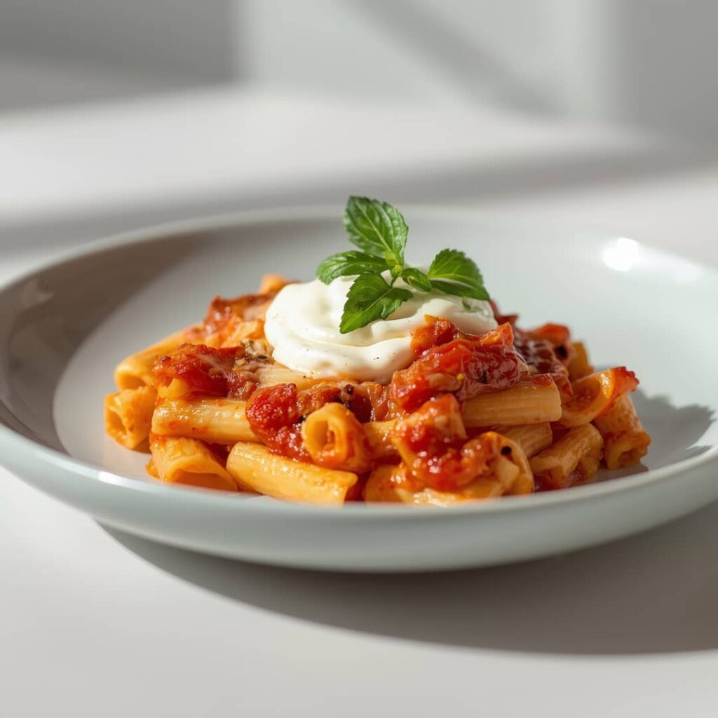 Best Baked Ziti with Sour Cream