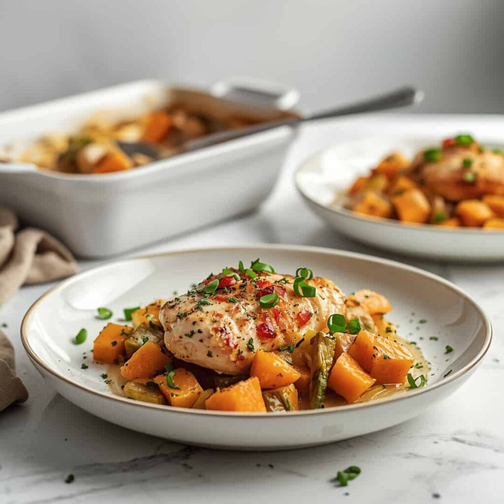 Chicken Leek And Butternut Squash Bake Recipe