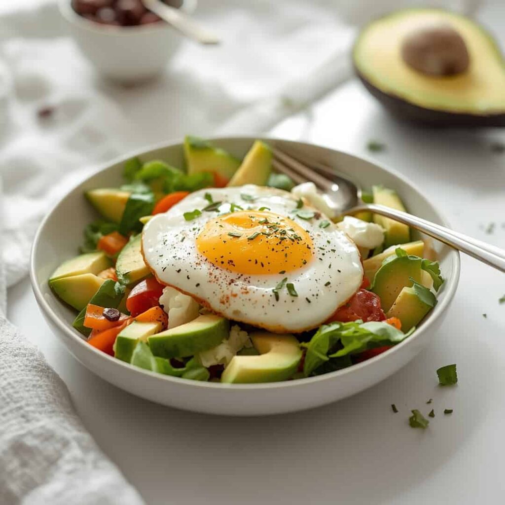 Egg Avocado Greek Yogurt Salad