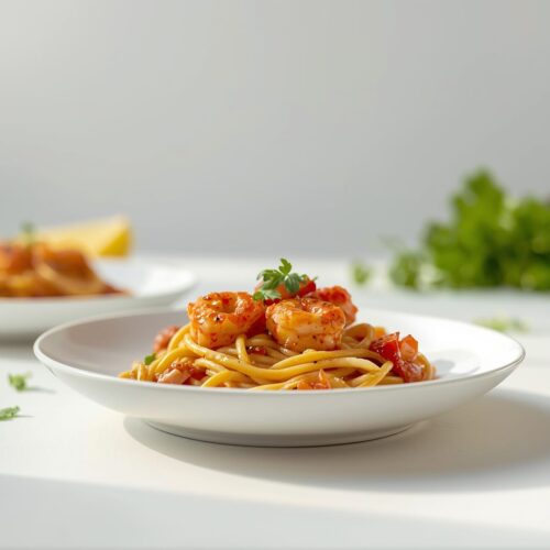 Jamaican Shrimp Pasta