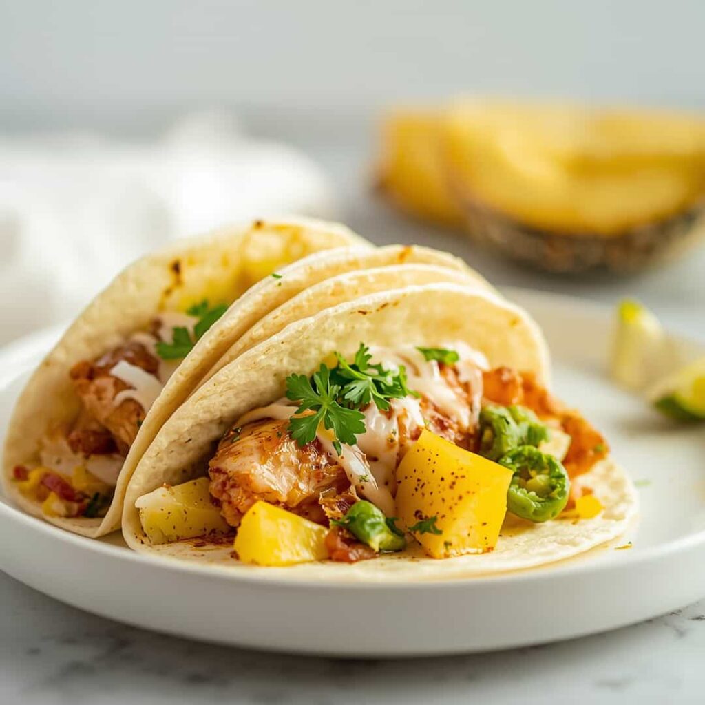 Pineapple Chicken Tacos