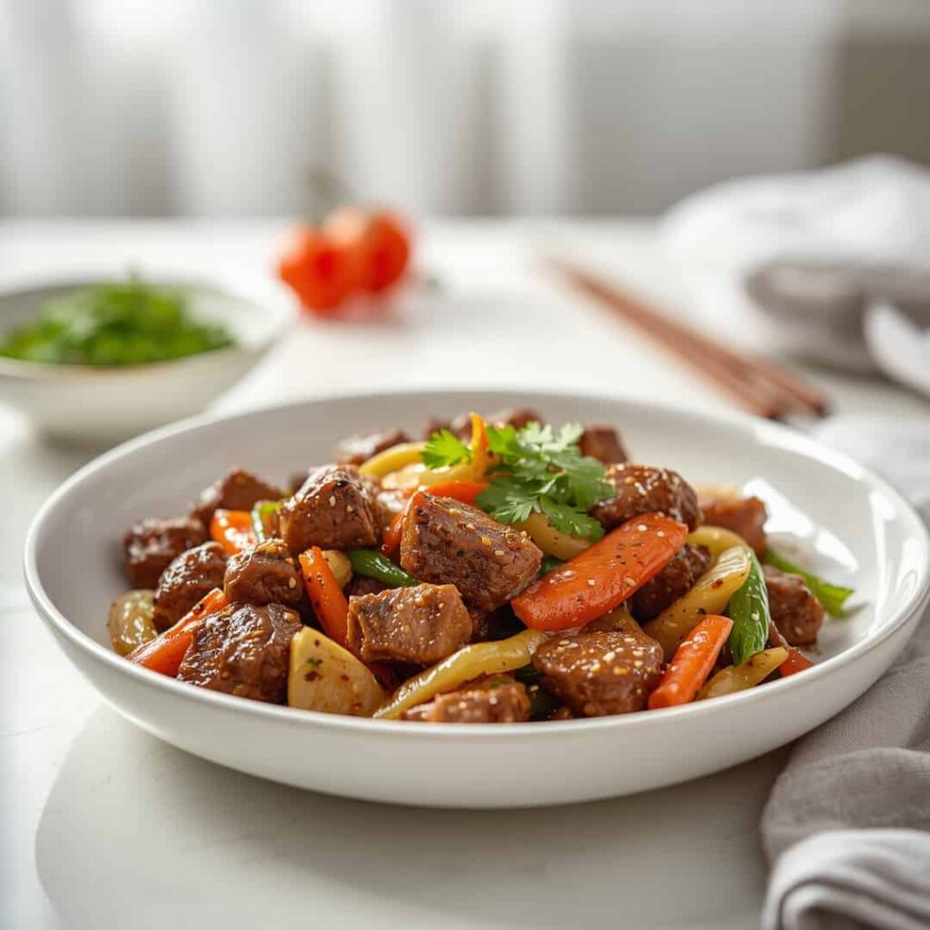Savory Beef Stir Fry With Fresh Vegetables Recipe