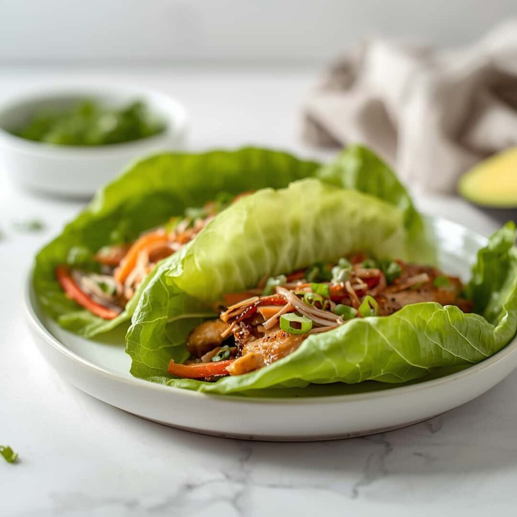 Thai Chicken Lettuce Wraps