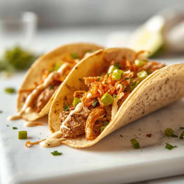 dill pickle ranch smash chicken tacos with crispy cheese lace