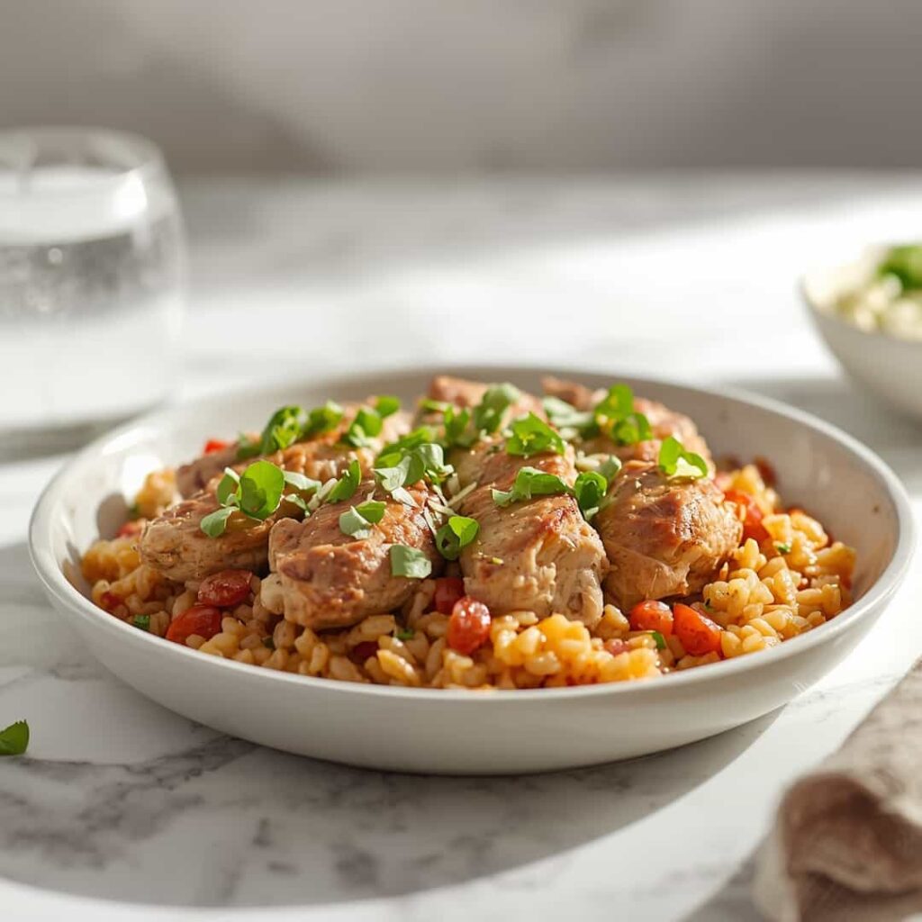 one pot chicken shawarma rice bold middle eastern delight