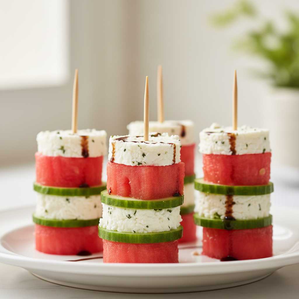 Summer Watermelon Goat Cheese Appetizer